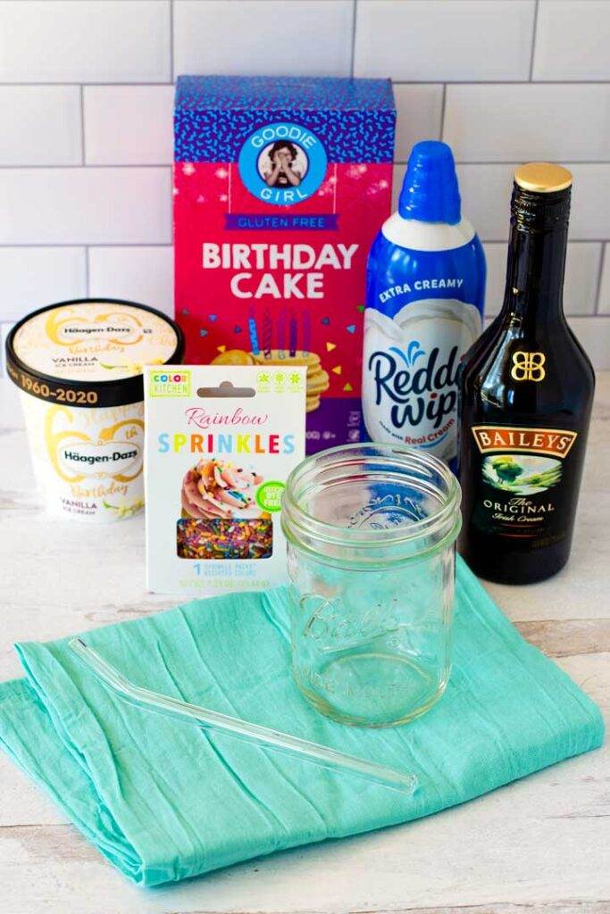 Boozy Birthday Cake Adult Milkshake with Baileys - Coastal Wandering