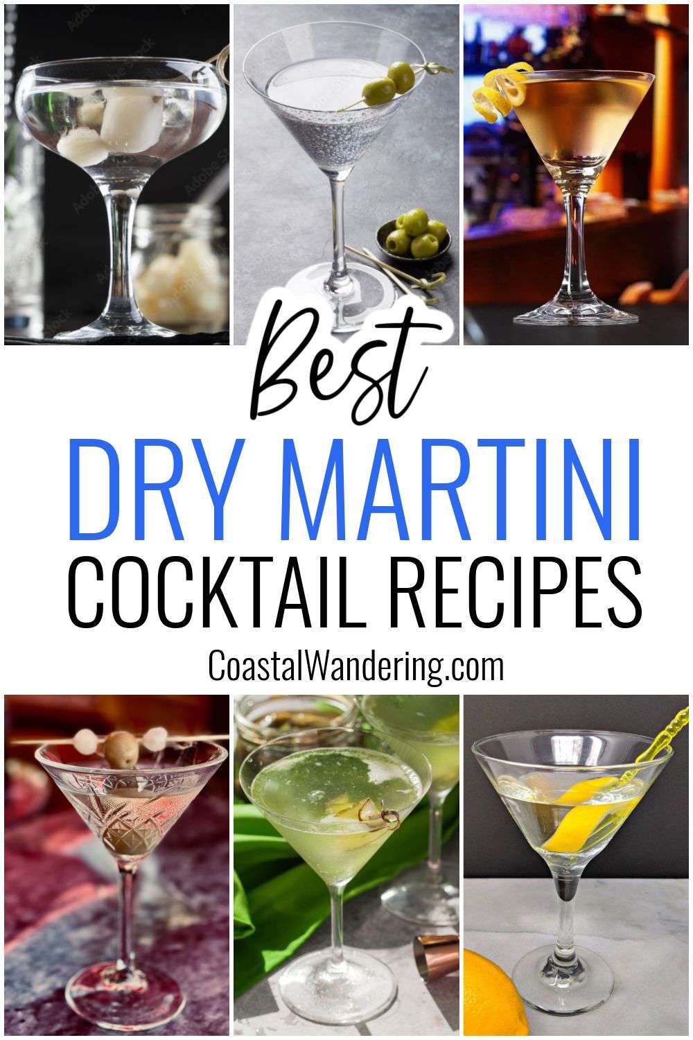 The Best Dry Martini Recipes For Easy Classic Cocktails - Coastal Wandering