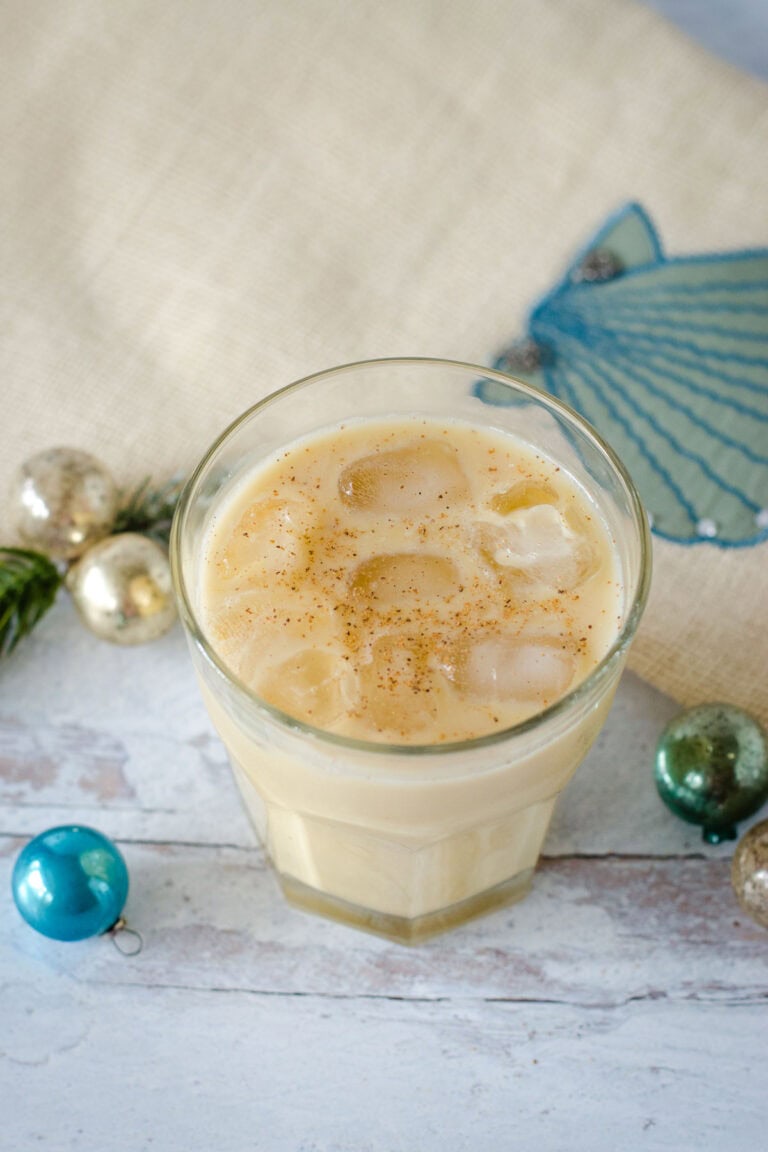 Easy Eggnog White Russian Christmas Cocktail - Coastal Wandering