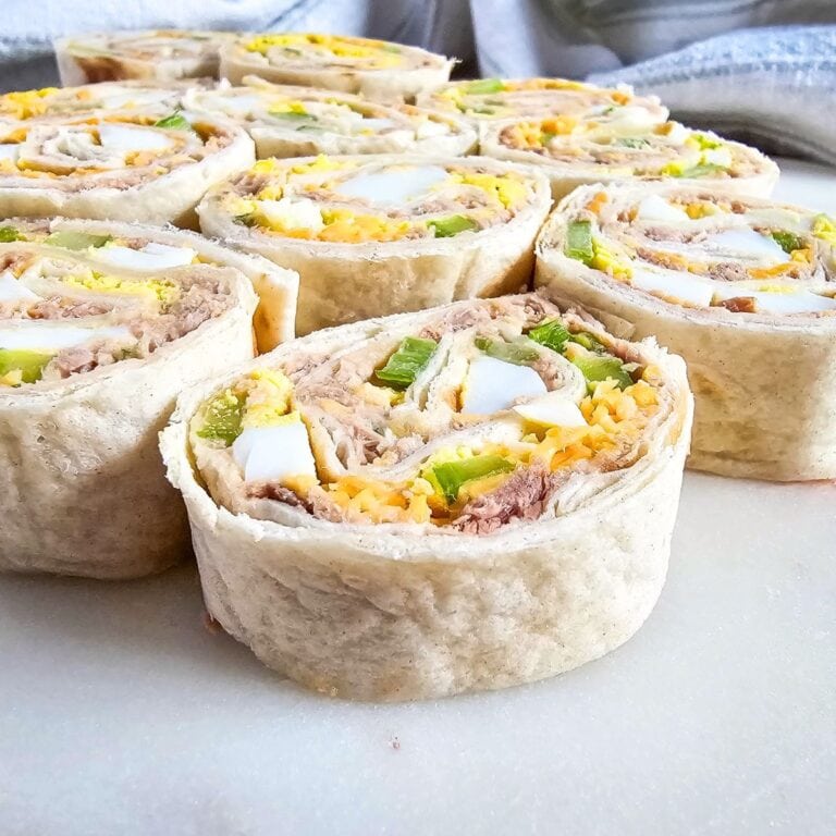 Easy Tuna Tortilla Pinwheel Recipe - Coastal Wandering