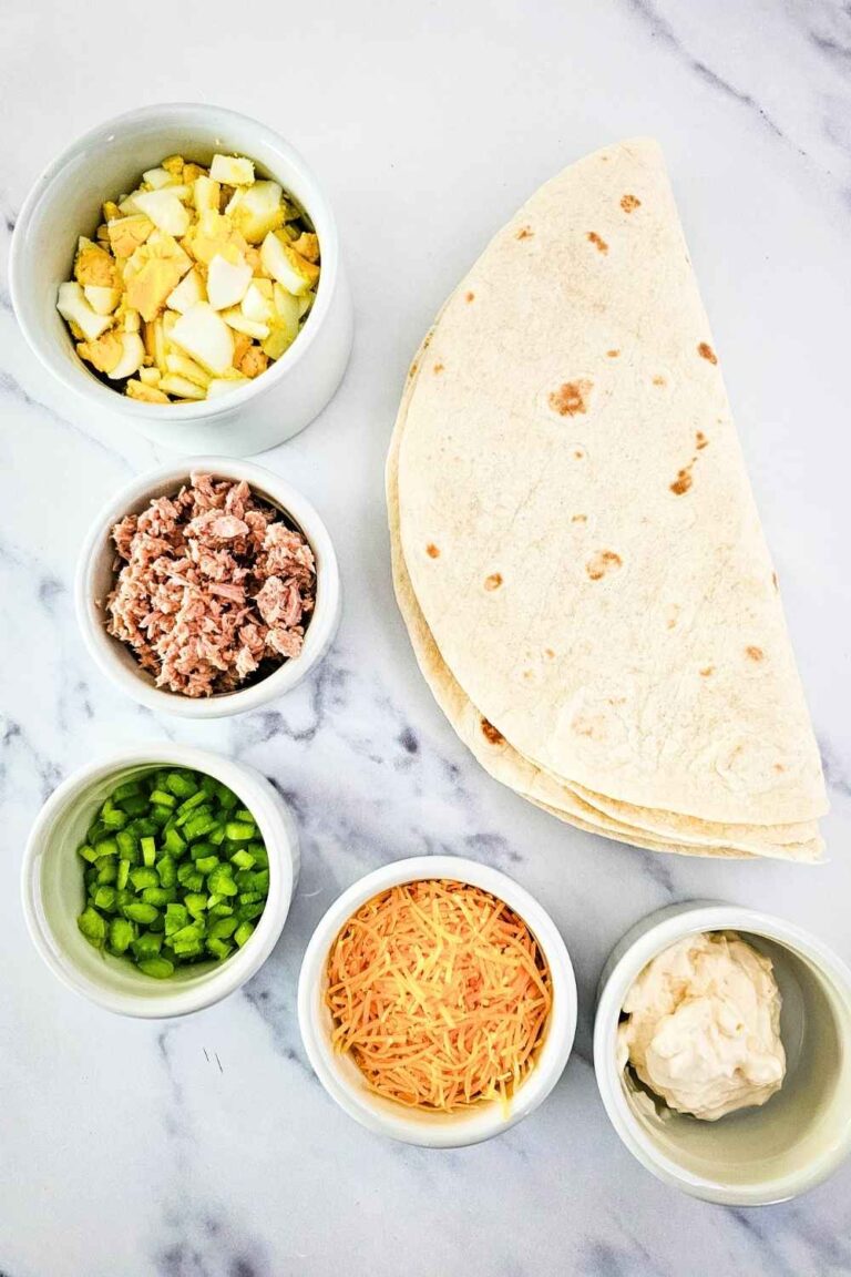 Easy Tuna Tortilla Pinwheel Recipe - Coastal Wandering
