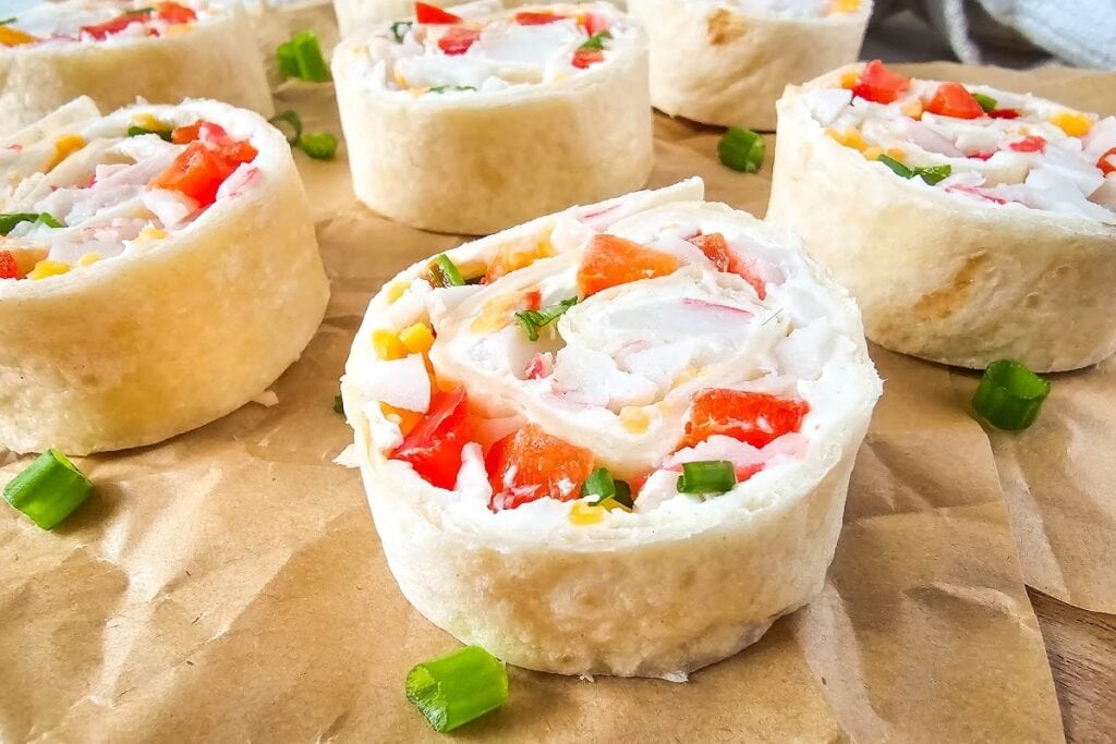 Easy Crab Pinwheels Appetizer Recipe - Coastal Wandering