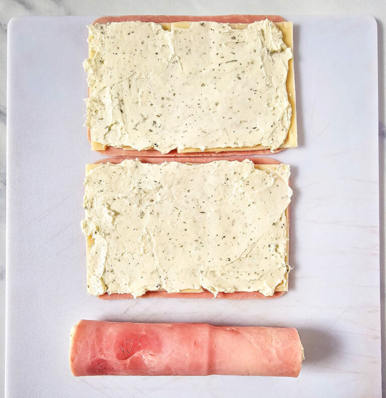 Ham Roll Ups With Cream Cheese (Easy Finger Foods For Party) - Coastal ...